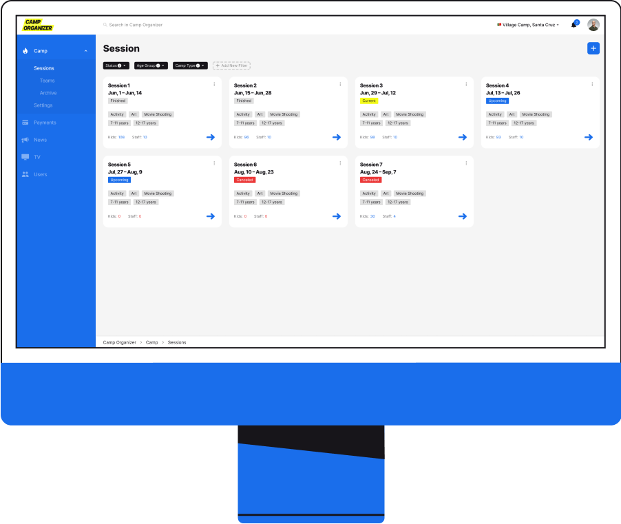 Camp Management Software - CampOrganizer