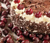 Homemade Black Forest Ice Cream Cake - Frosted Fusions