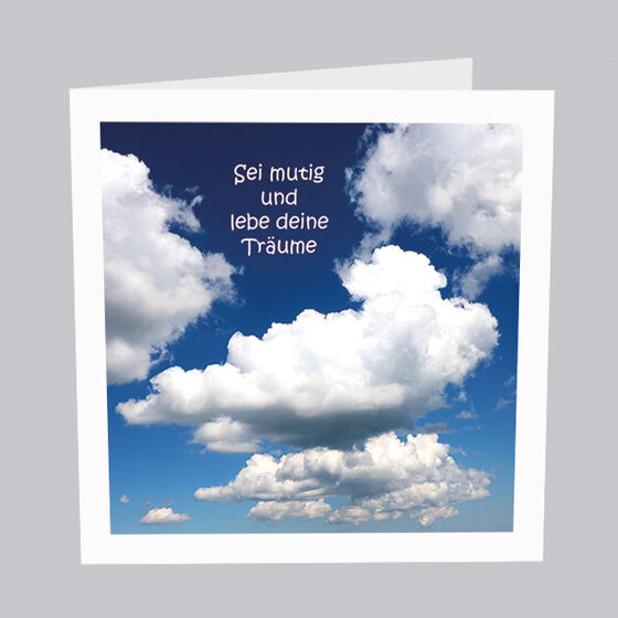 Karte Sei mutig