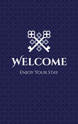Welcome Enjoy Your Stay – Blue Key Card - RFID Hotel