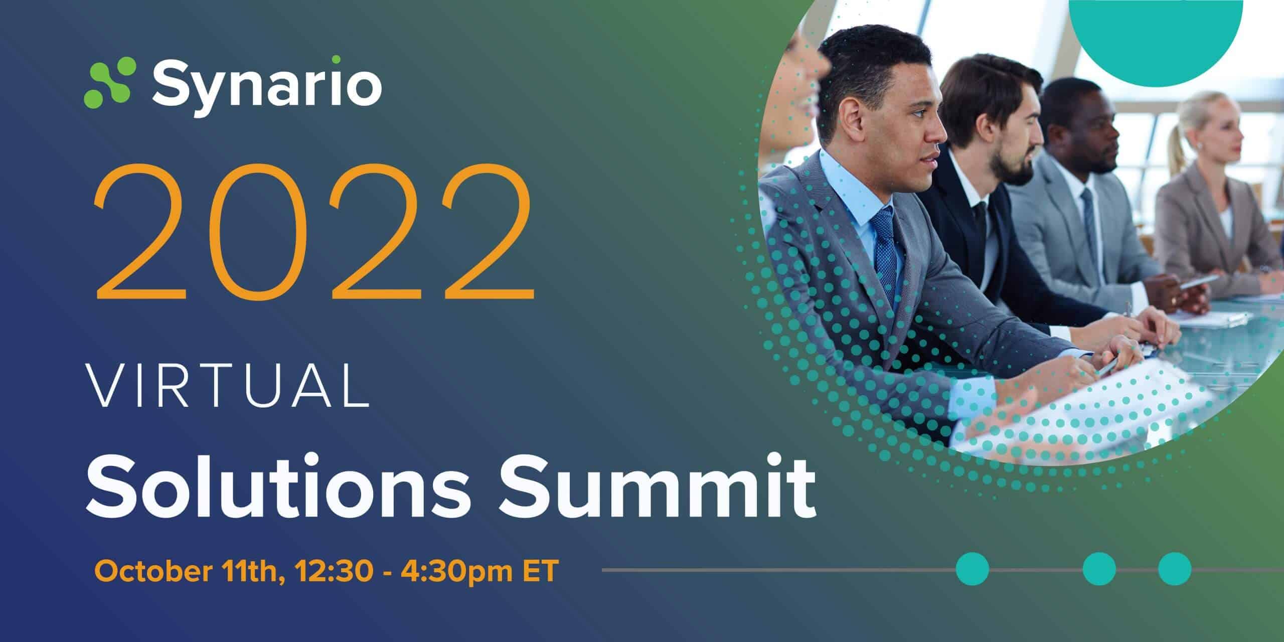 Jim Quinn 2022 Virtual Solutions Summit | Synario