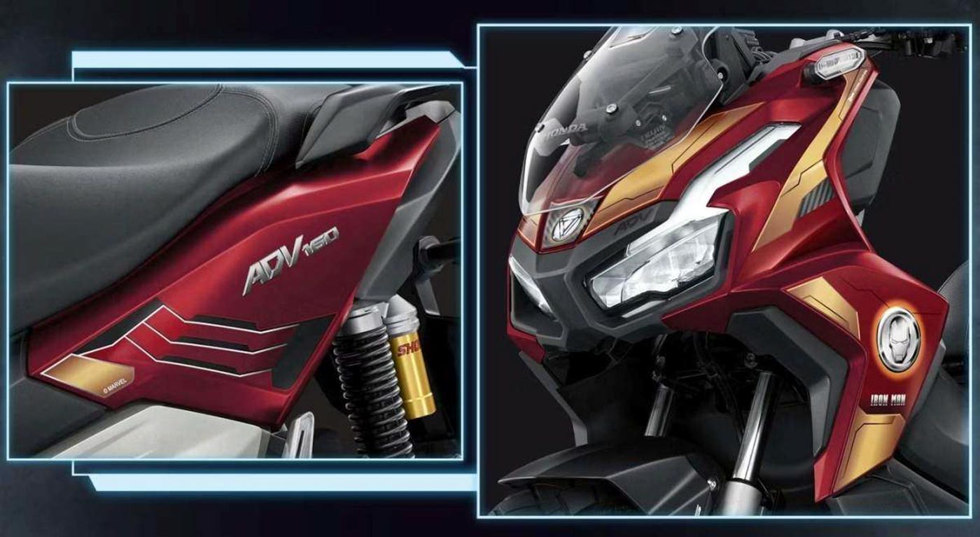 New Honda ADV 160 Scooter Gets Iron Man & Captain America Editions